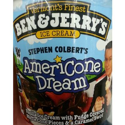 Carbs in Ben & Jerry's Grocery Stephen Colbert's AmeriCone Dream Ice ...