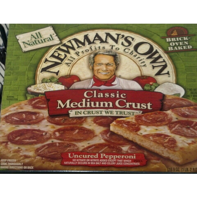 Carbs in Newman's Own Classic Medium Crust Pizza, Uncured Pepperoni ...