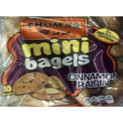 Top 50 most popular: cinnamon raisin bagel