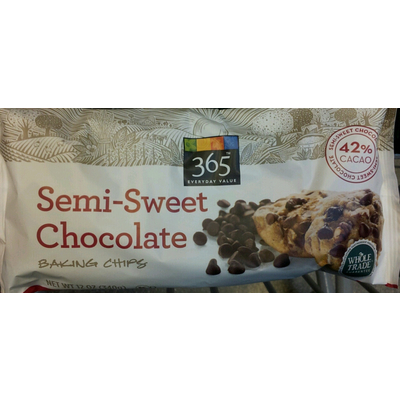 Calories in Mini Chocolate Chips, Semi-Sweet from Great Value