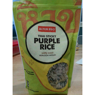 Carbs in Alter Eco Thai Sticky Purple Rice - Heirloom Medley | Carb Manager
