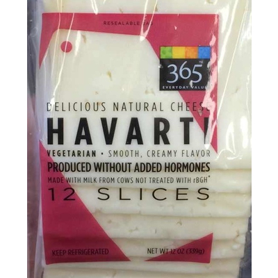 Top 50 most popular: havarti