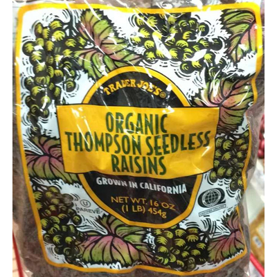 Top 50 most popular: raisin