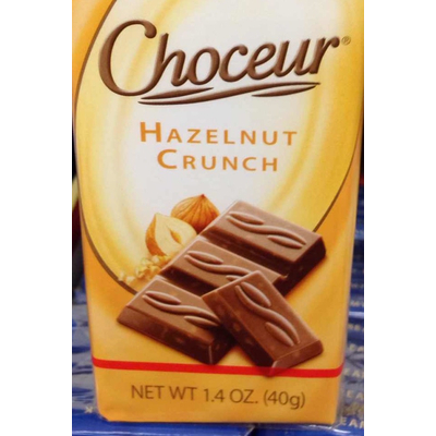 Carbs in Choceur Hazelnut Crunch Chocolate Bar | Carb Manager