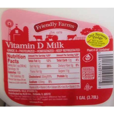 Calories in Milk, Vitamin D from WinCo Foods
