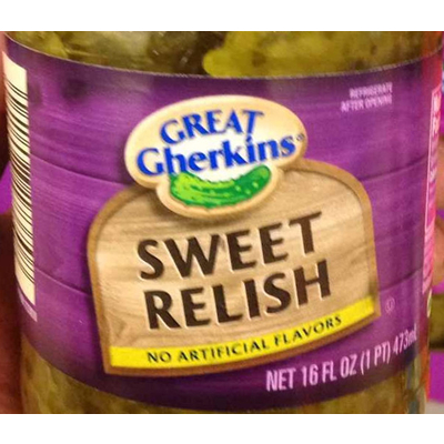 Top 50 most popular: pickle relish