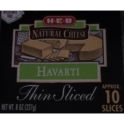 Calories in Havarti Cheese Slices from Arla