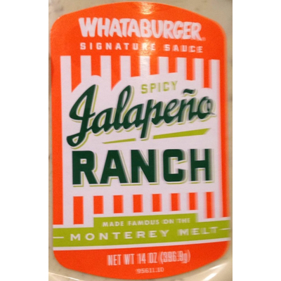 Carbs in Whataburger Grocery Spicy Jalapeno Ranch | Carb Manager