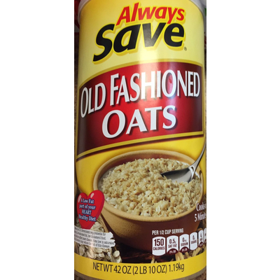 Top 50 most popular: oats (dry)