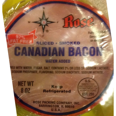 Top 50 most popular: canadian bacon