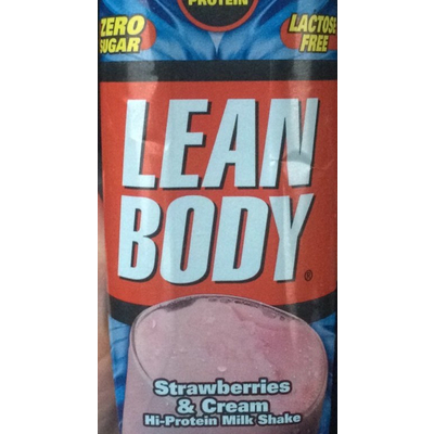 Carbs in Lean Body Strawberries & Cream, Hi-Protein Milk Shake | Carb ...