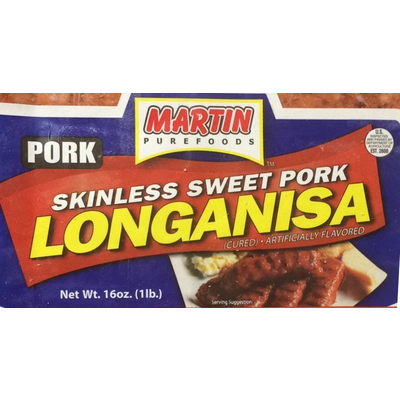 Carbs in Martin Pure Foods Skinless Sweet Pork Longanisa | Carb Manager