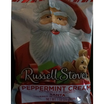 Carbs in Russell Stover Peppermint Cream Flavored Santa Covered in Dark ...