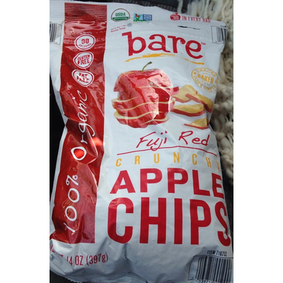 Carbs in Bare Fruit Fuji Red Apple Chips | Carb Manager