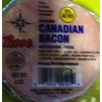 Top 50 most popular: canadian bacon