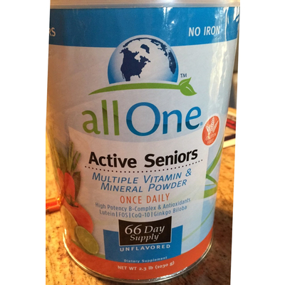Carbs in All One Active Seniors Multiple Vitamin & Mineral Powder ...