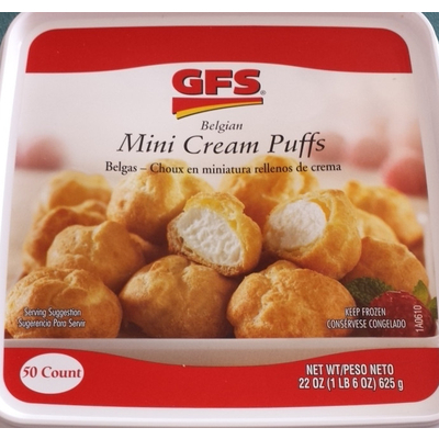 Carbs in GFS Belgian Mini Cream Puffs | Carb Manager