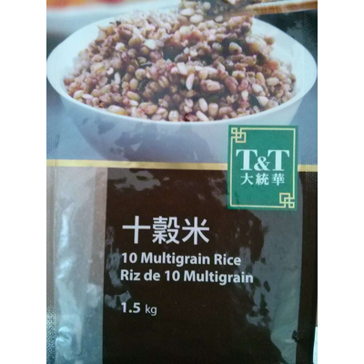 Carbs in T&T 10 Multigrain Rice | Carb Manager