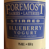 Calories in Stirred Yogurt, Blueberry from Foremost Dairies