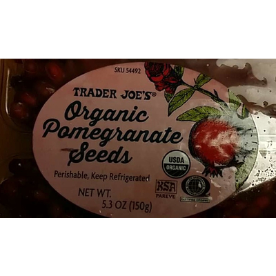 Carbs in Trader Joe's Organic Pomegranate Seeds | Carb Manager