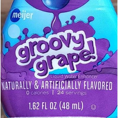 Carbs in Meijer Liquid Water Enhancer, Groovy Grape! | Carb Manager