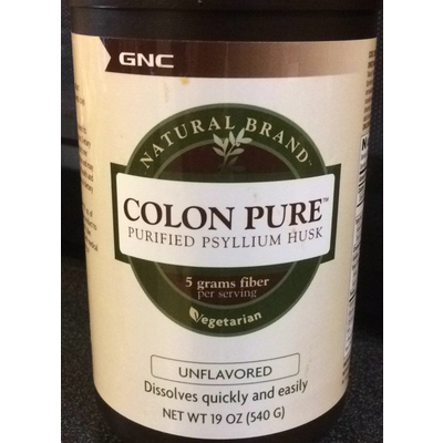 Carbs in GNC Natural Brand Colon Pure, Purified Psyllium Husk | Carb ...