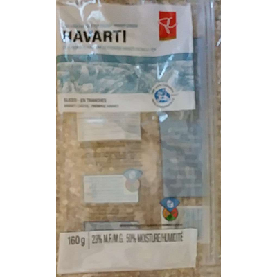 Calories in Havarti Cheese Slices from Arla