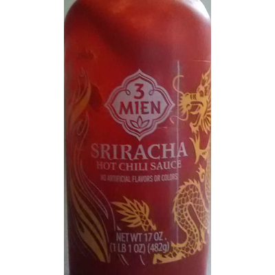 Carbs in 3 Mien Sriracha, Hot Chili Sauce | Carb Manager