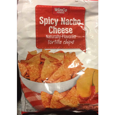 Carbs in WinCo Foods Tortilla Chips, Spicy Nacho Cheese | Carb Manager