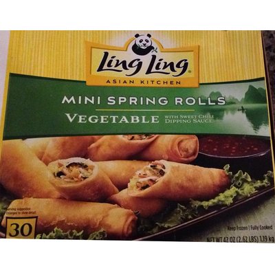 Carbs in Ling Ling Mini Spring Roll, Vegetable | Carb Manager