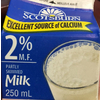 Calories in Milk from Scotsburn