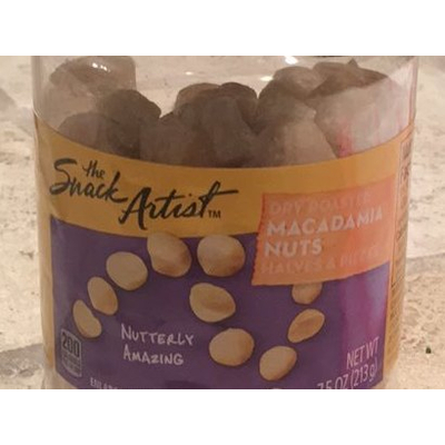 Carbs in The Snack Artist Macadamia Nuts, Dry Roasted | Carb Manager