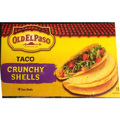 Top 50 most popular: taco shell