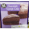 Calories in Chocolate Sponge Cake from Morrisons