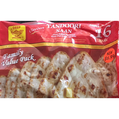 Carbs in Deep Tandoori Naan | Carb Manager