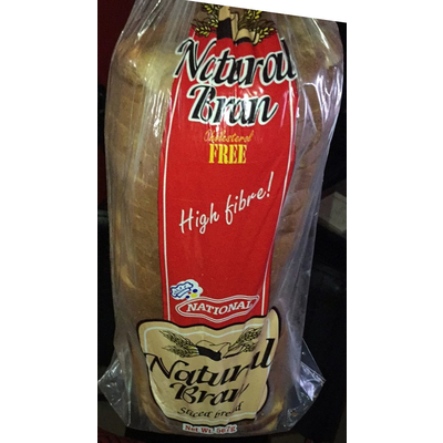 Carbs in National Bakery Natural Bran Sliced Bran Bread | Carb Manager