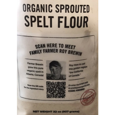 Carbs in One Degree Organic Foods Organic Sprouted Spelt Flour | Carb ...