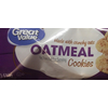 Calories in Oatmeal Cookies from Great Value