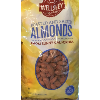 Top 50 most popular: almonds, salted