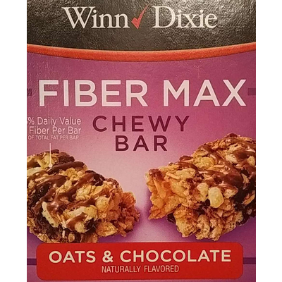 Carbs in Winn Dixie Fiber Max Bar, Oats & Chocolate | Carb Manager