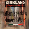 Calories in Italian Sparkling Mineral Water from Kirkland Signature