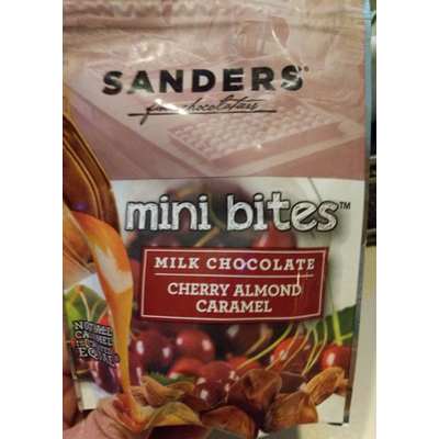 Carbs in Sanders Milk Chocolate Mini Bites, Cherry Almond Caramel ...