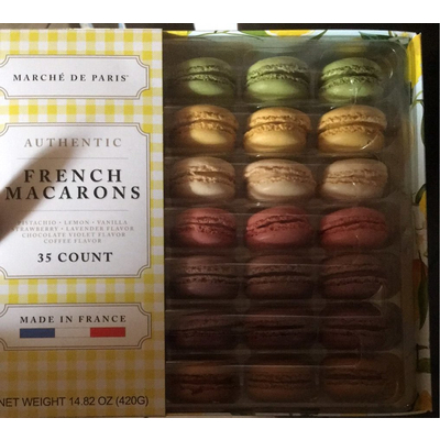 Carbs in Marche de Paris Authentic French Macarons, Flavored Cookies ...