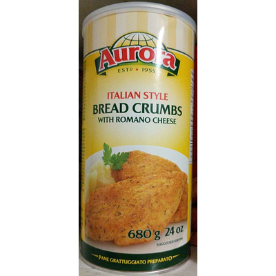 Carbs in Aurora Bread Crumbs, Italian Style, with Romano Cheese | Carb ...