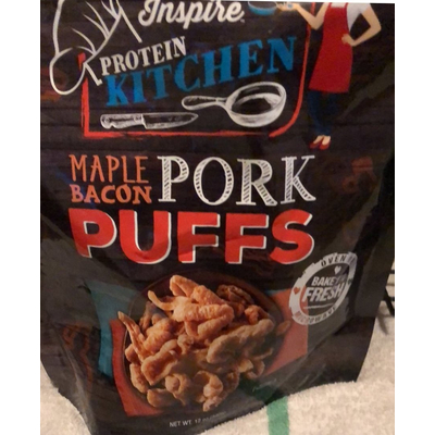 Carbs in Inspire Protein Kitchen Maple Bacon Pork Puffs | Carb Manager