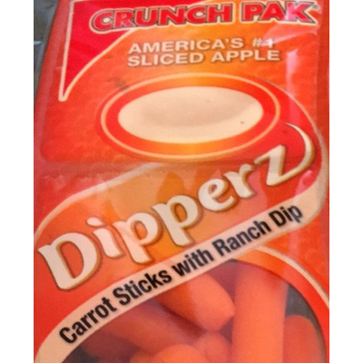 Carbs in Crunch Pak Dipperz Carrot Sticks with Ranch Dip | Carb Manager