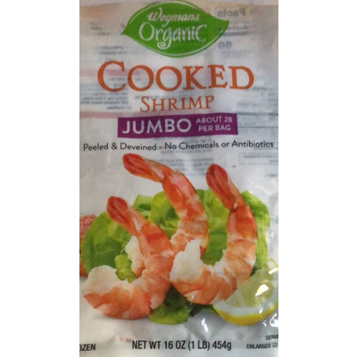 Carbs in Wegmans Cooked Shrimp, Jumbo | Carb Manager