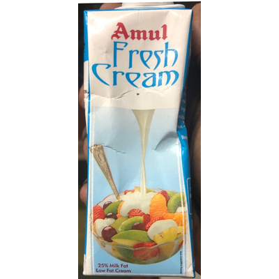 Carbs in Amul Fresh Cream | Carb Manager