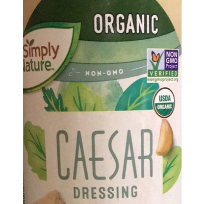 Carbs in Simply Nature Caesar Dressing, Organic | Carb Manager