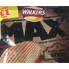 Calories in Ridged Potato Crisps, Flame Grilled Steak from Walkers